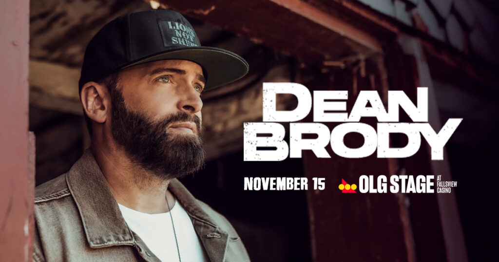 Canadian Country Hitmaker Dean Brody Headed to OLG Stage at Fallsview ...
